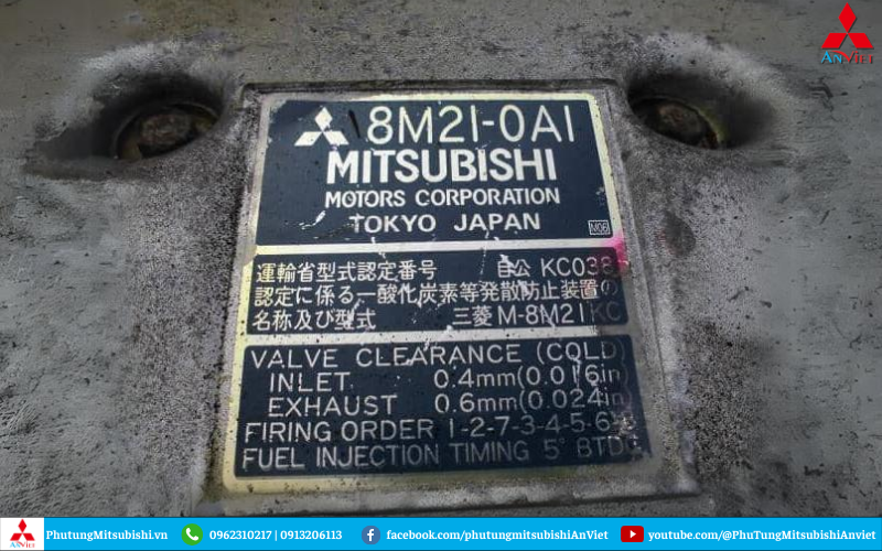 Thông tin chi tiết về Động cơ Mitsubishi 8M21